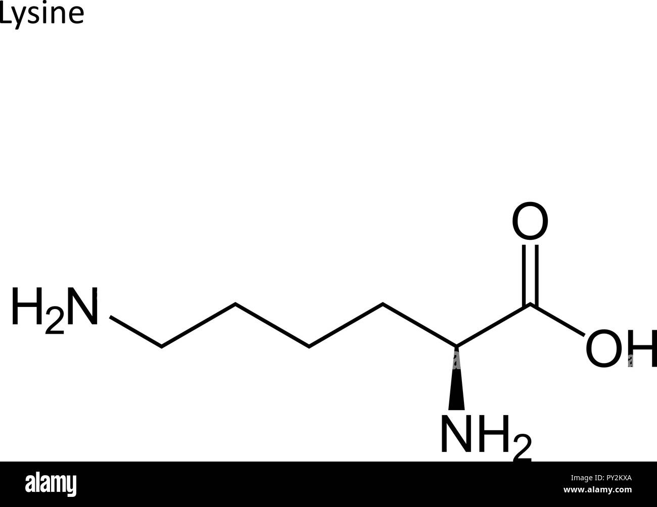 Formule moléculaire chimique lysine Banque de photographies et d’images ...