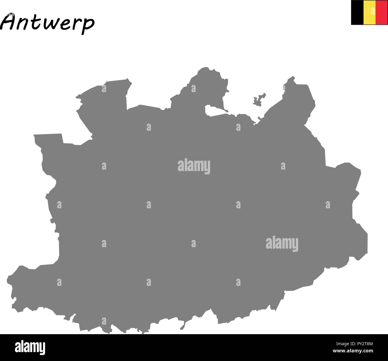 Carte courbe de niveau anvers Banque de photographies et d’images à ...