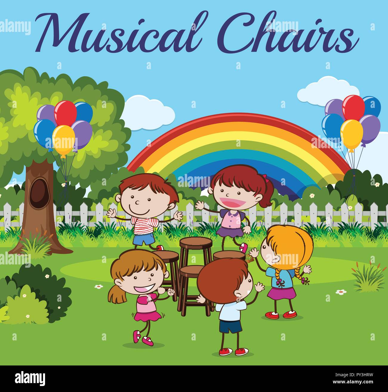 Chaises musicales Banque d'images vectorielles - Alamy