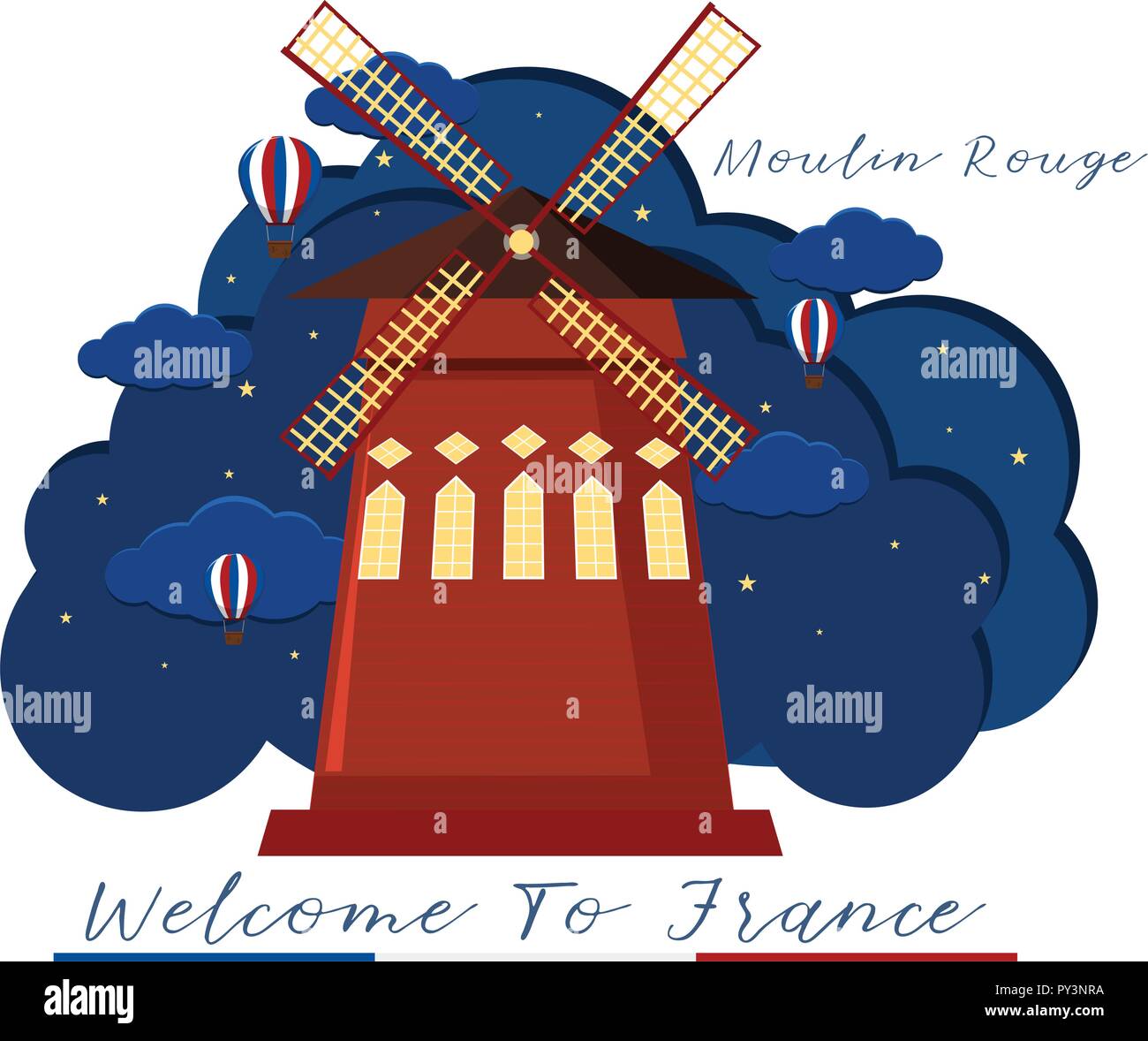 Moulin rouge art Banque d'images vectorielles - Alamy