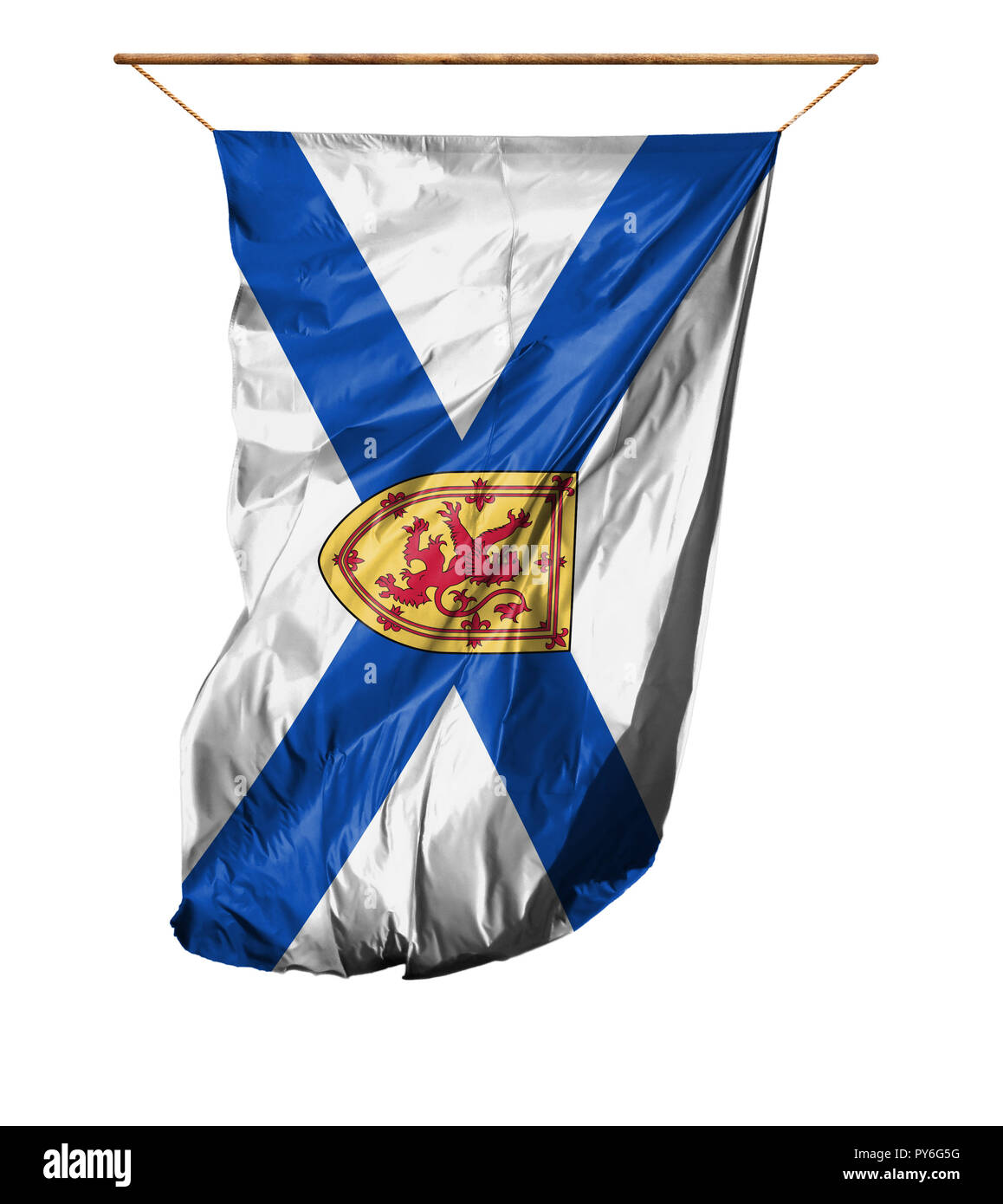 Drapeau jaune avec croix rouge Banque d'images détourées - Alamy