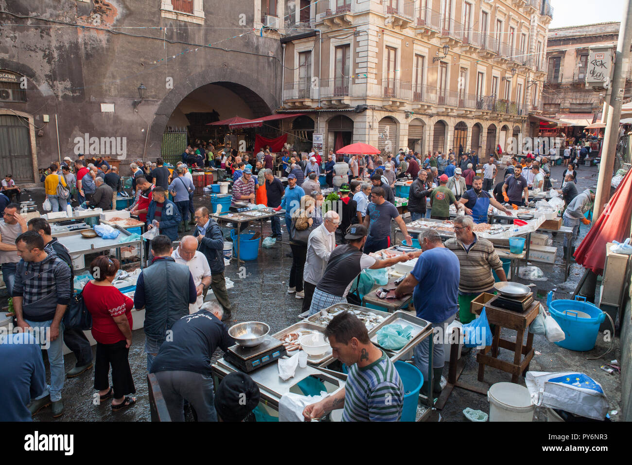 Marché des fruits de mer en sicile Banque de photographies et d’images ...