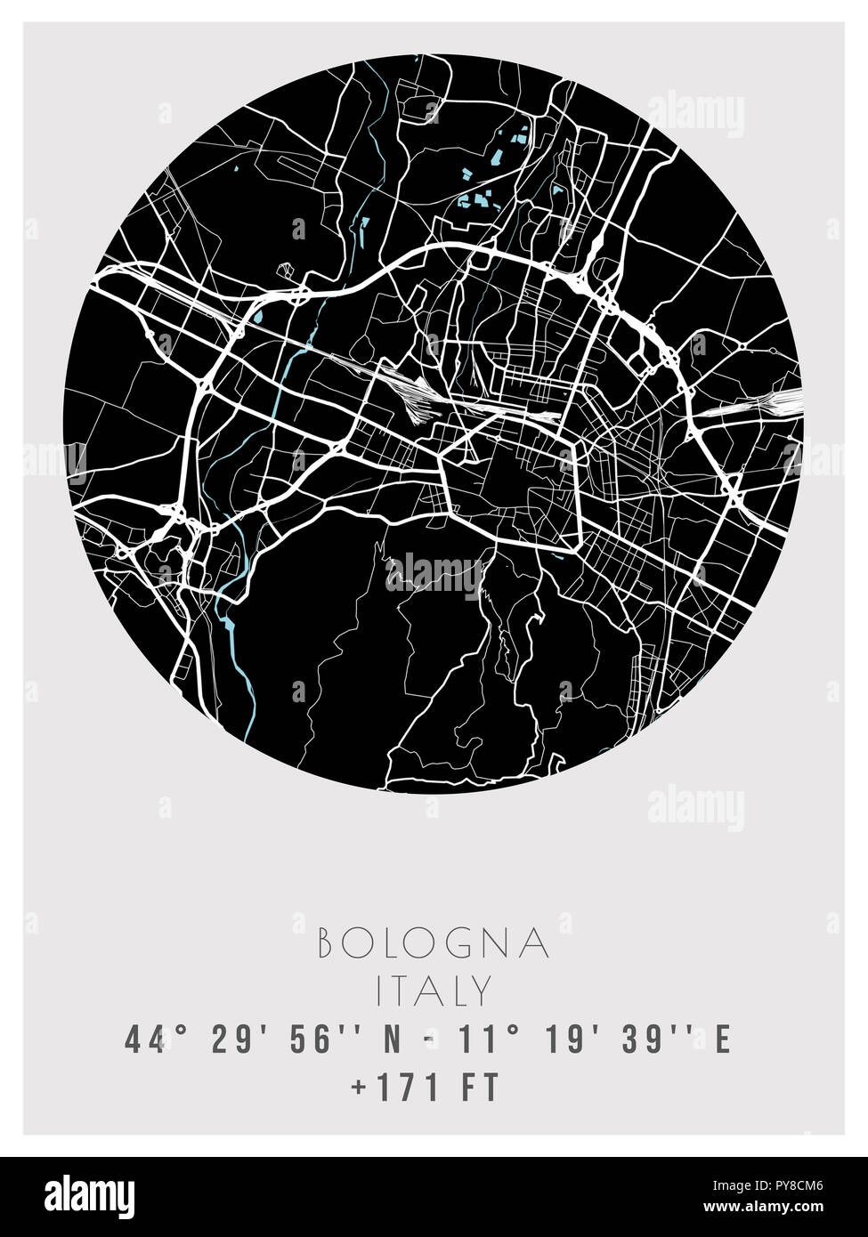 Carte region italie bologne Banque de photographies et d’images à haute ...
