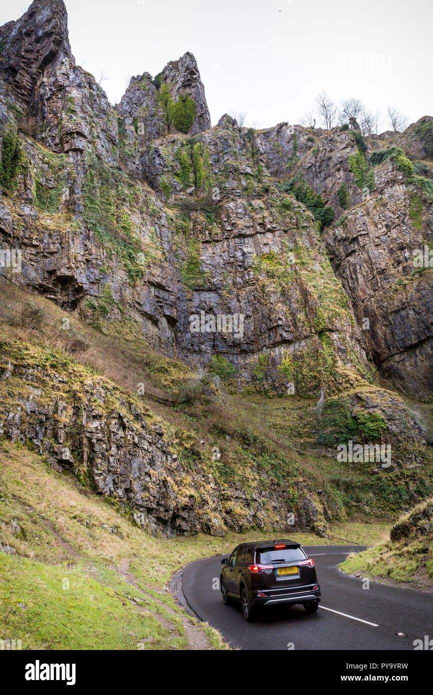 Route des gorges du cheddar Banque de photographies et d’images à haute ...