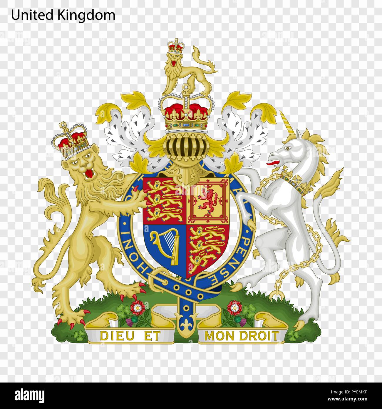 Blason royaume uni Banque d'images vectorielles - Alamy