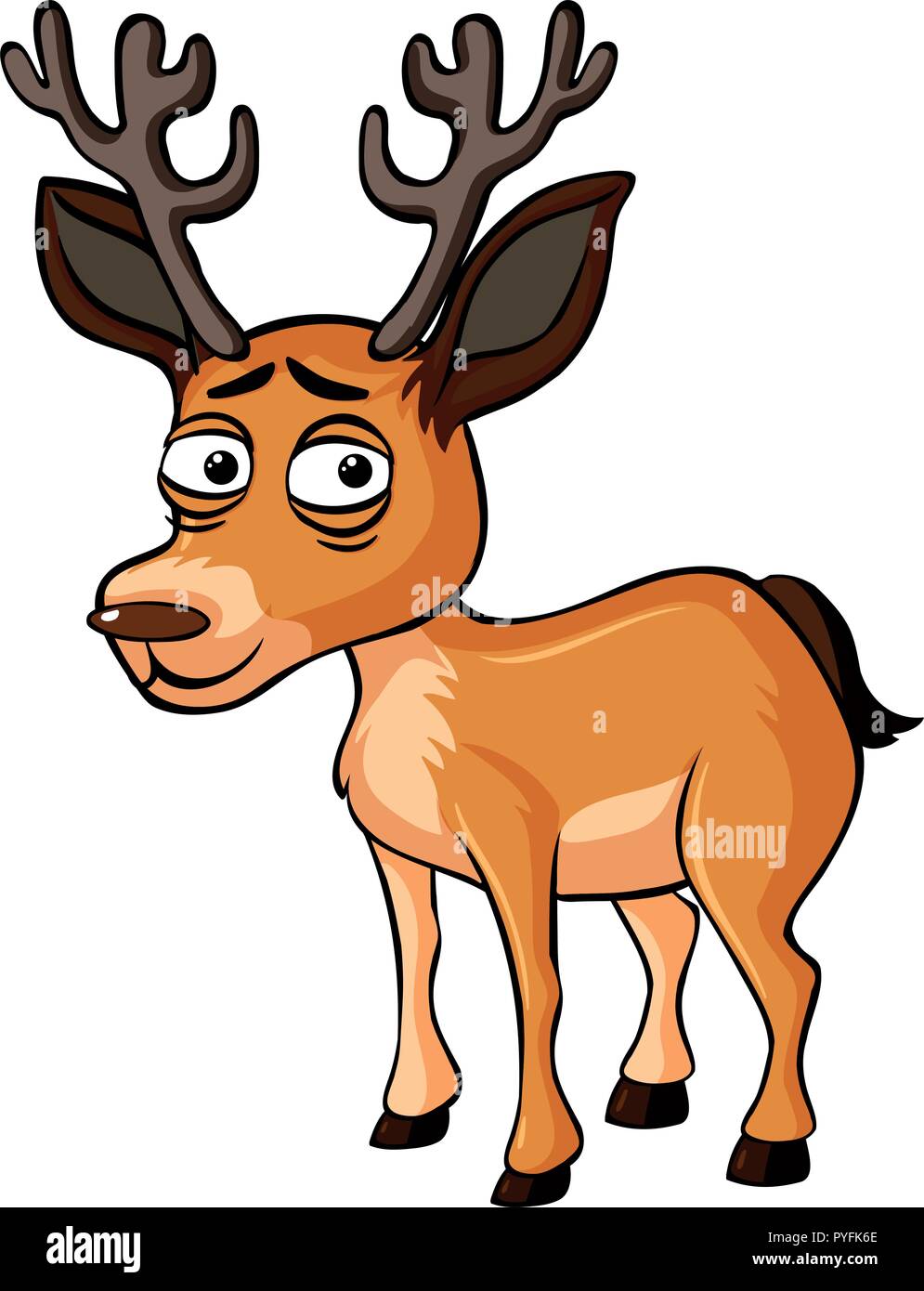 Yeux de cerf Banque d'images vectorielles - Alamy