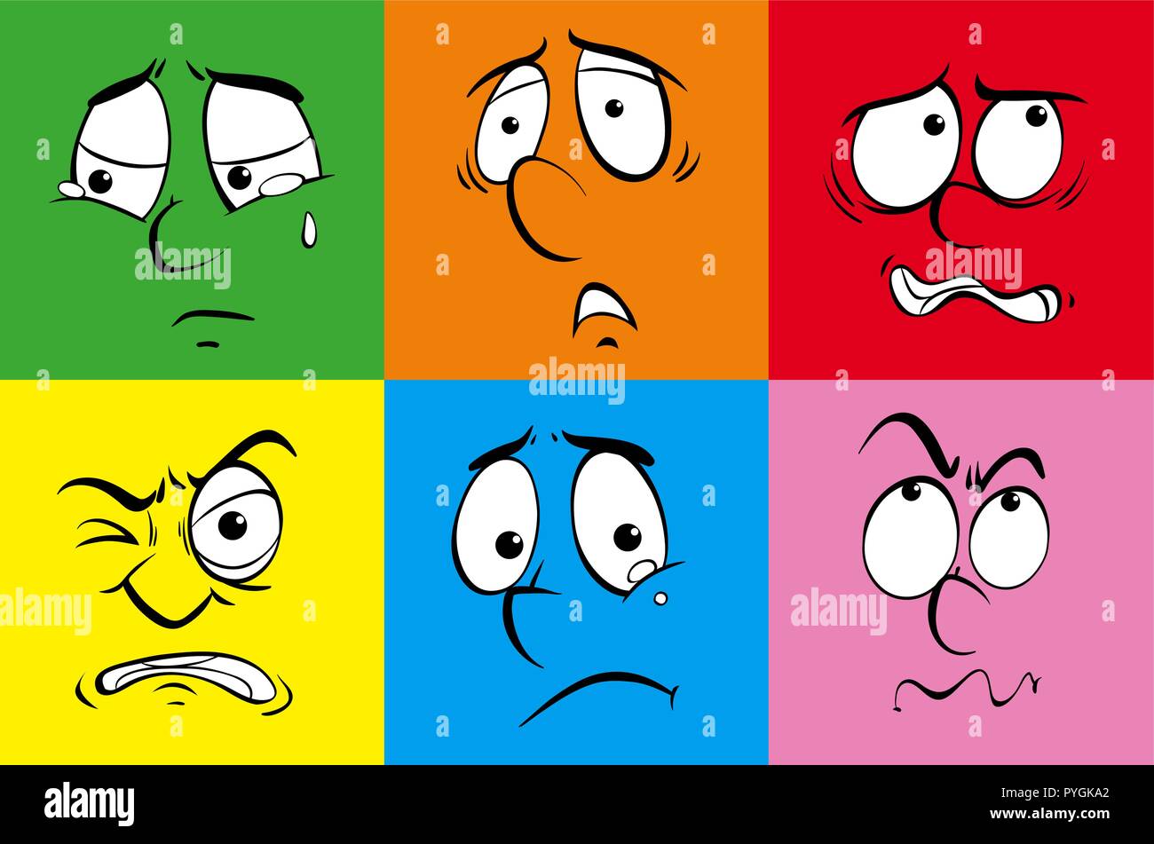 Feelings illustration Banque d'images vectorielles - Alamy