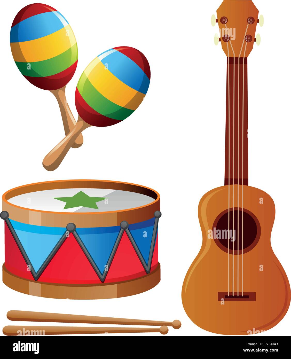 Différents types d'instruments de l'illustration Image Vectorielle ...