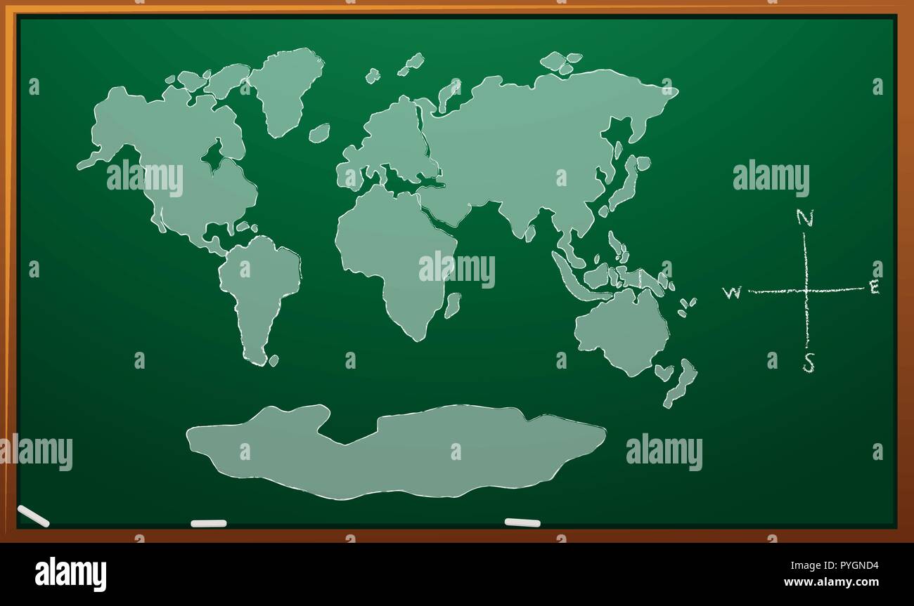 Carte du monde verte Banque de photographies et d’images à haute ...