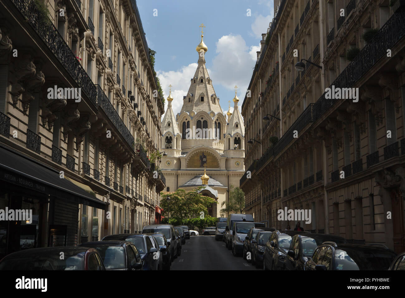 La cathédrale Alexander Nevsky (Cathédrale Saint-Alexandre-Nevsky) à Paris, France. La ...