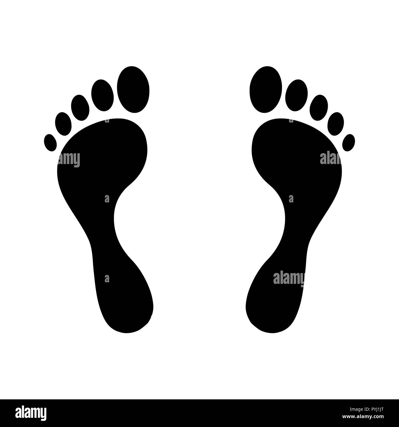 Le pied humain vector illustration Image Vectorielle Stock - Alamy