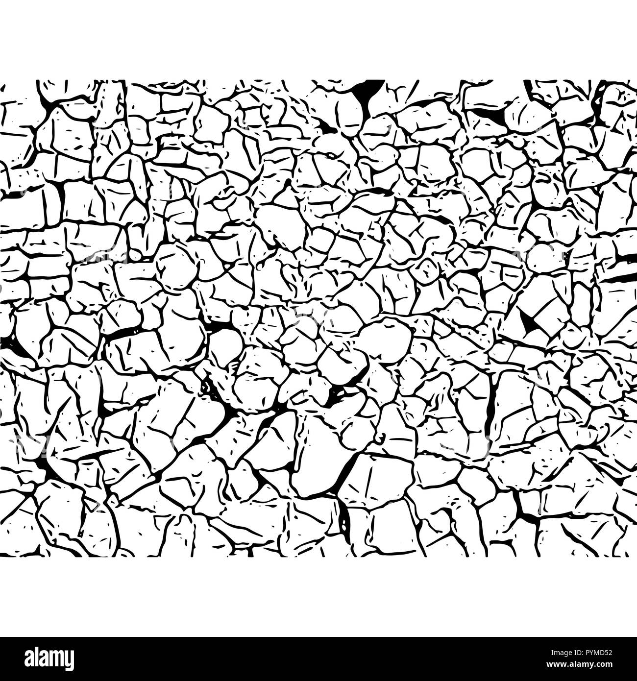 Texture fissuré. Des fissures et des rayures. Grunge Vector ...