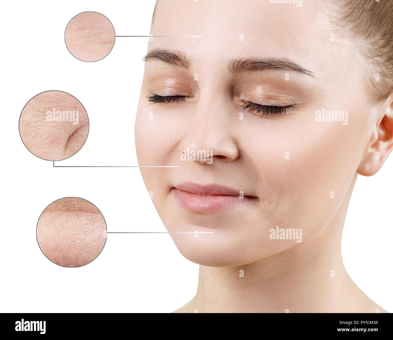 Visage de jeune femme Banque de photographies et d’images à haute ...