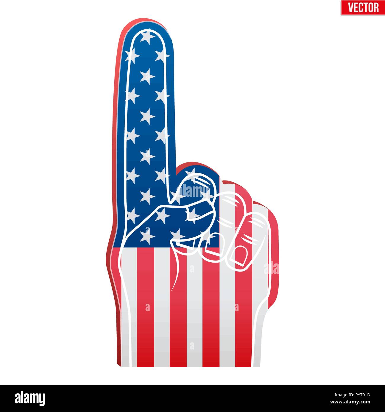 Drapeau supporter de football Banque d'images vectorielles - Alamy