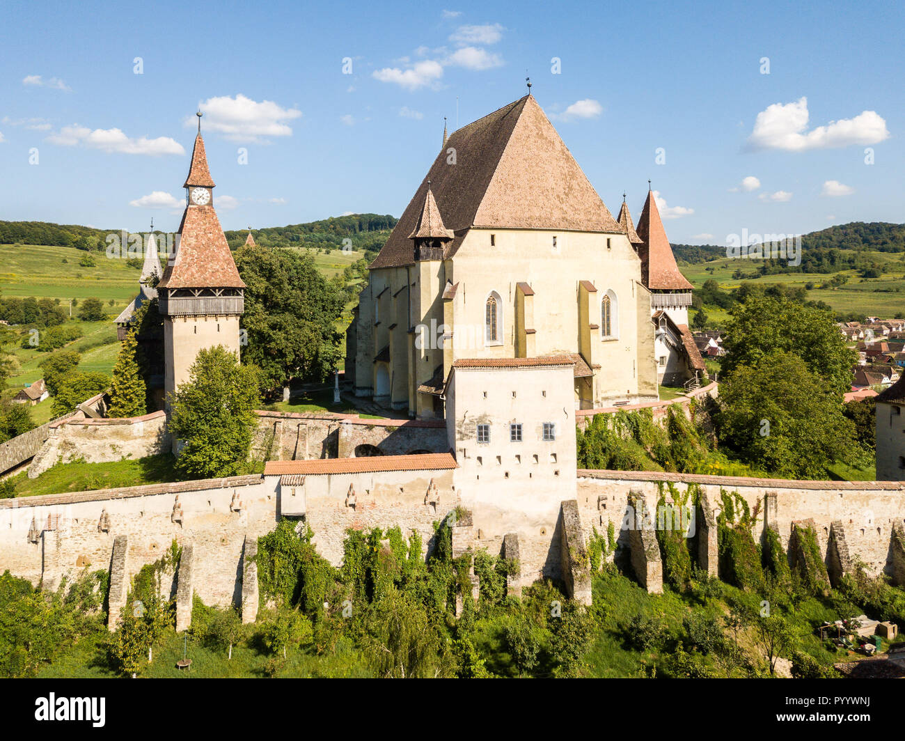 La ville de Biertan Biertan et évangélique luthérienne église fortifiée ...