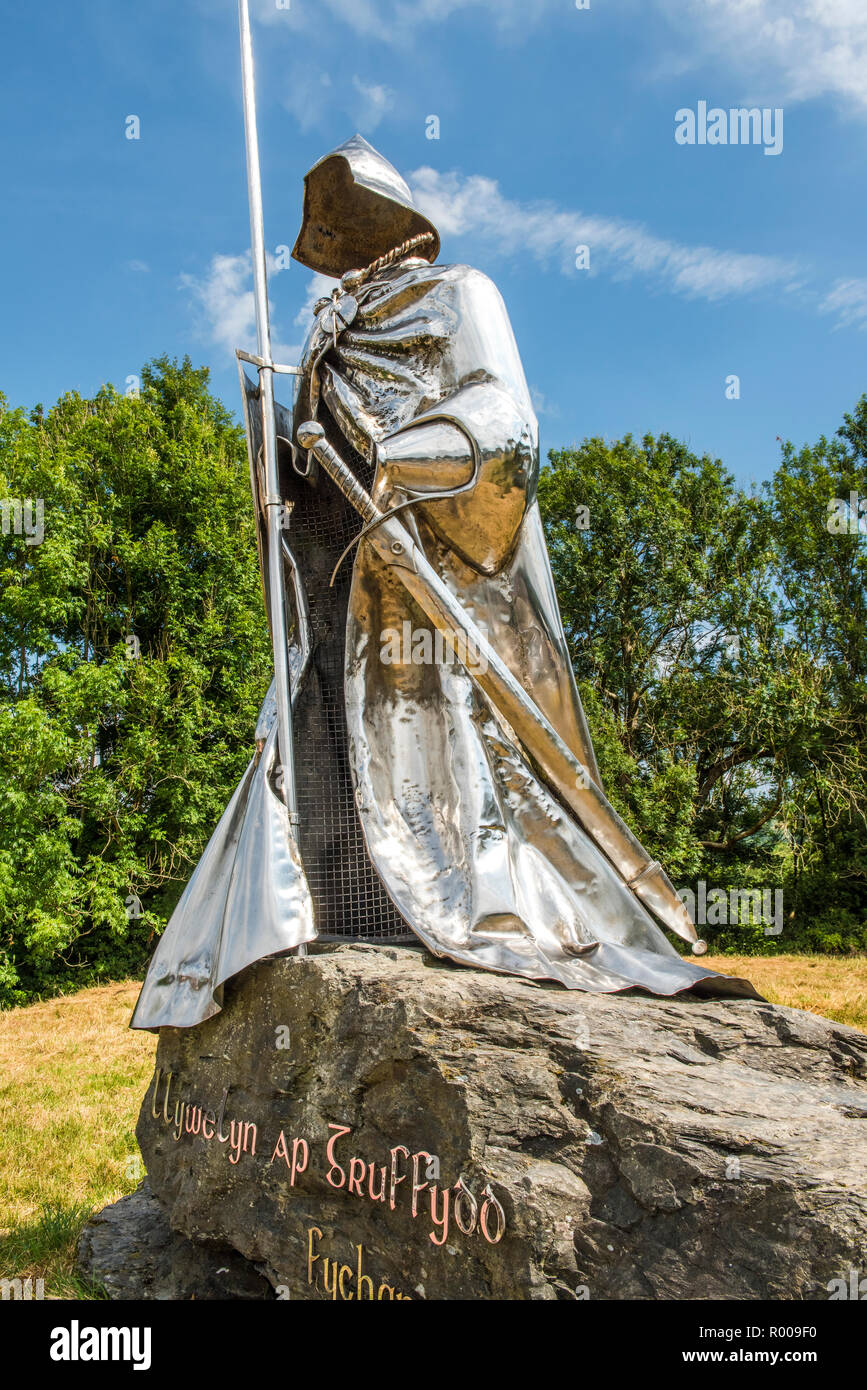 Llywelyn ap gruffydd fychan statue Banque de photographies et d’images ...