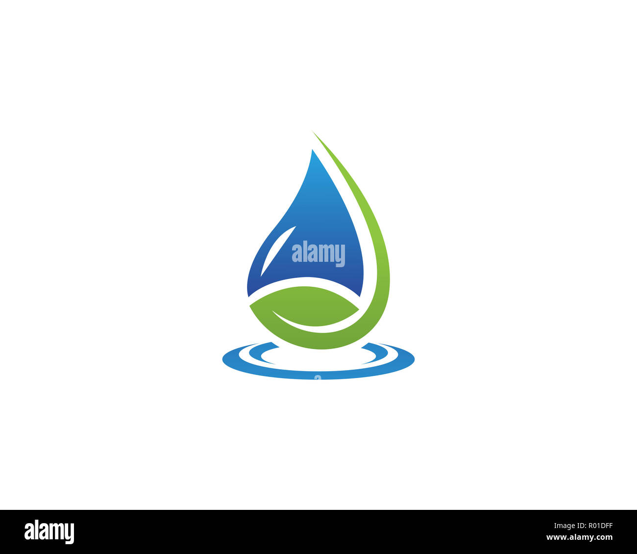 Logo l’eau goutte de concept design Banque de photographies et d’images à haute résolution - Alamy