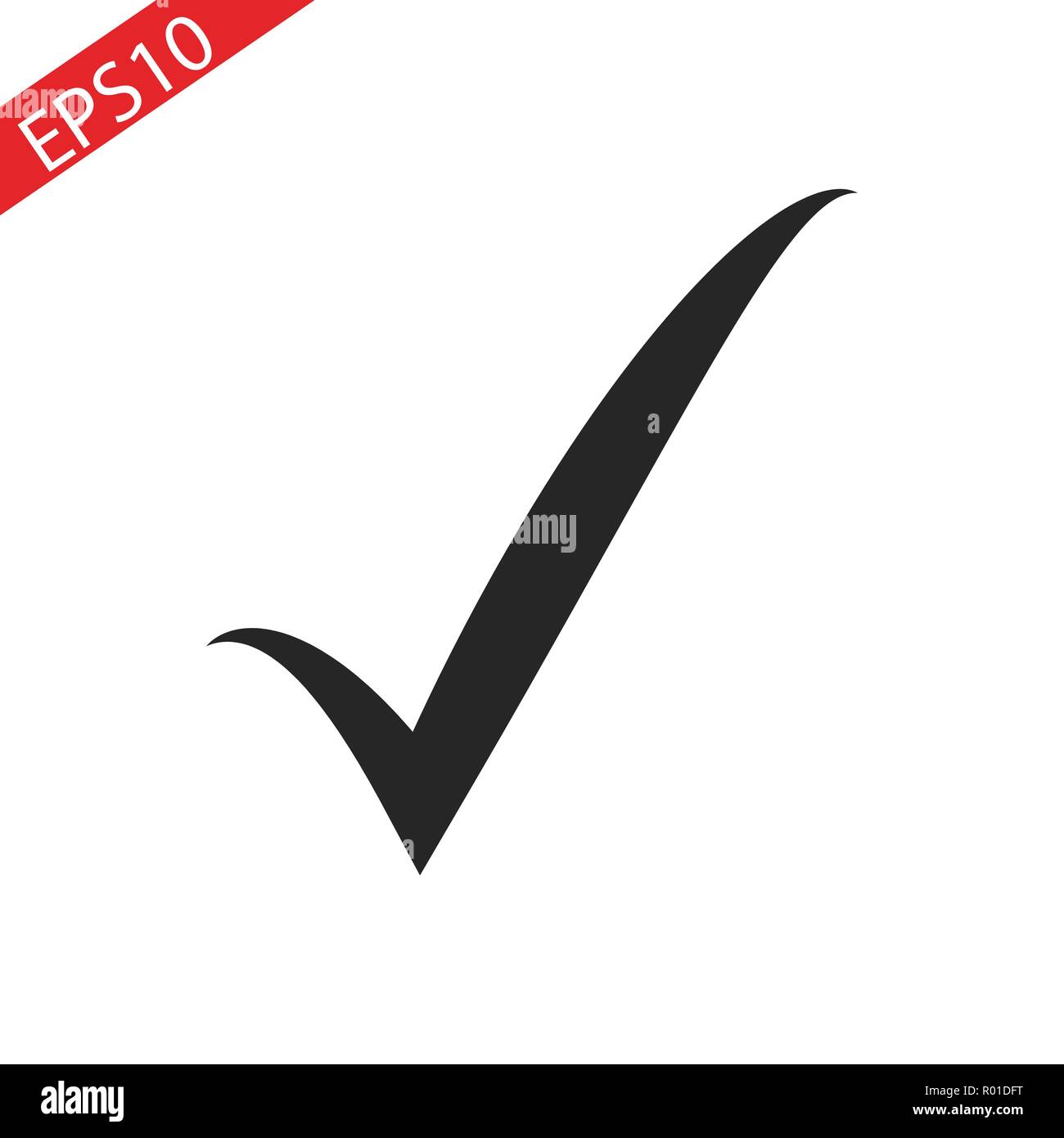 Black icône de validation. Symbole d'activation en couleur noir ...