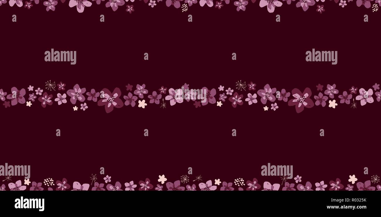 Belles fleurs marron Banque d'images vectorielles - Alamy