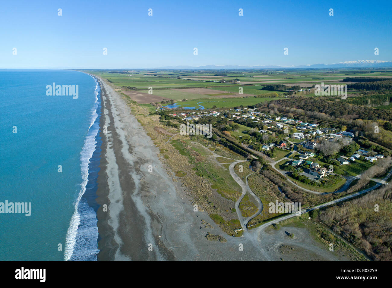 Cabanes de rakaia Banque de photographies et d’images à haute ...