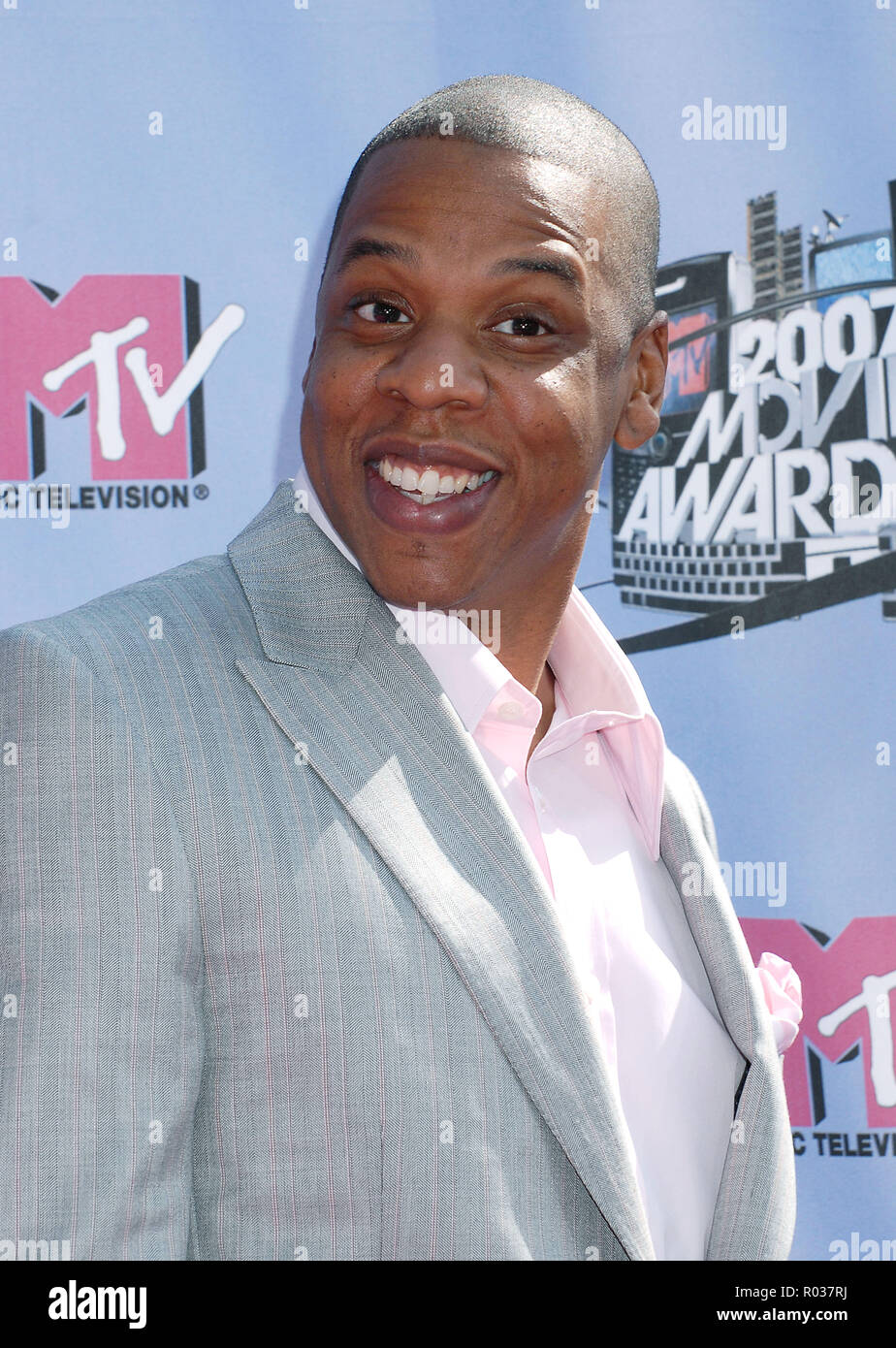 Jay-Z au MTV Movie Awards à l'Universal Amphitheatre de Los Angeles ...