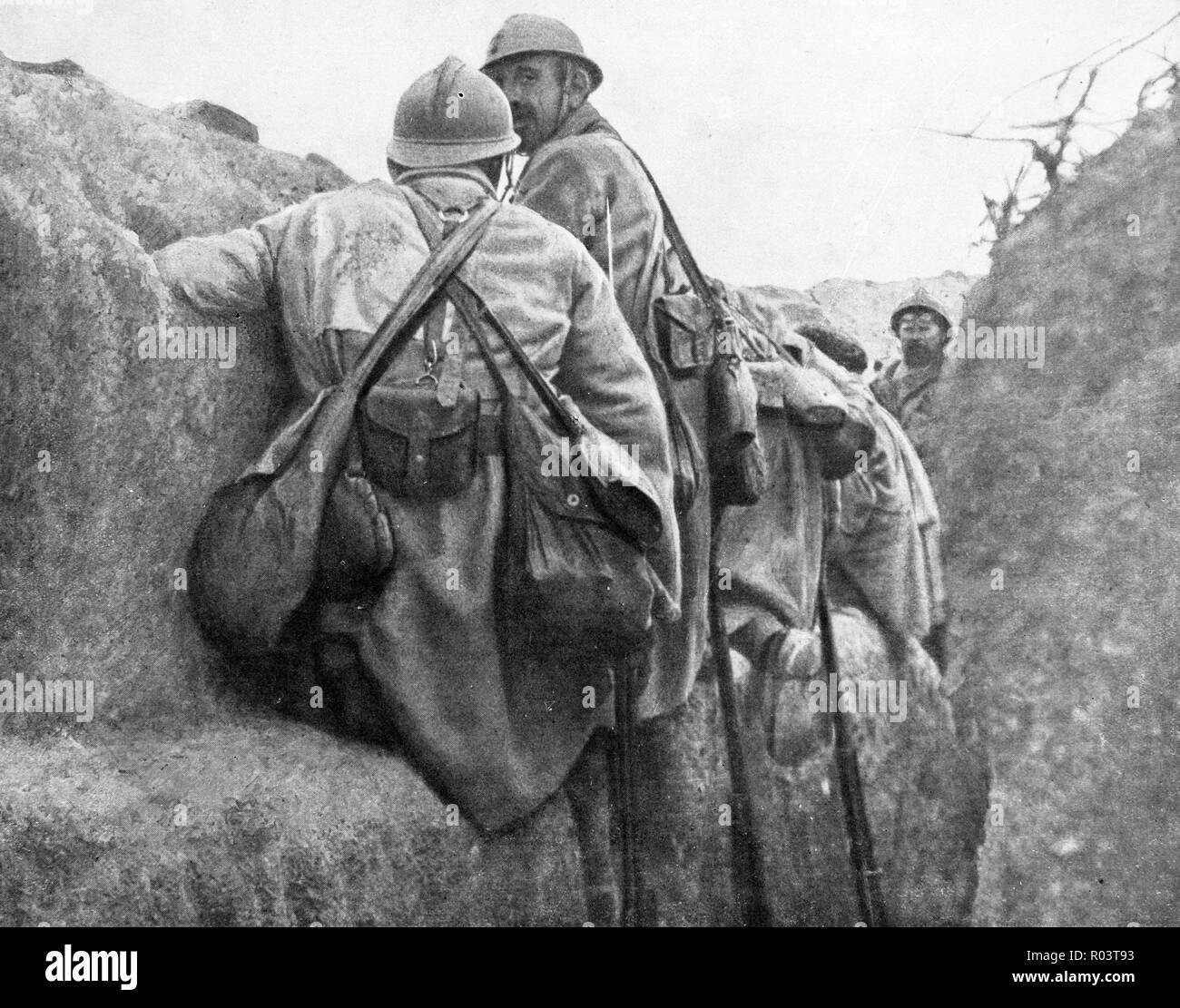 France 1915 guerre mondiale i en champagne Banque de photographies et d ...