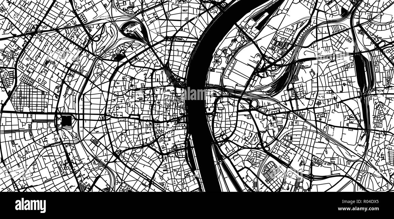Cologne map Banque d'images vectorielles - Alamy