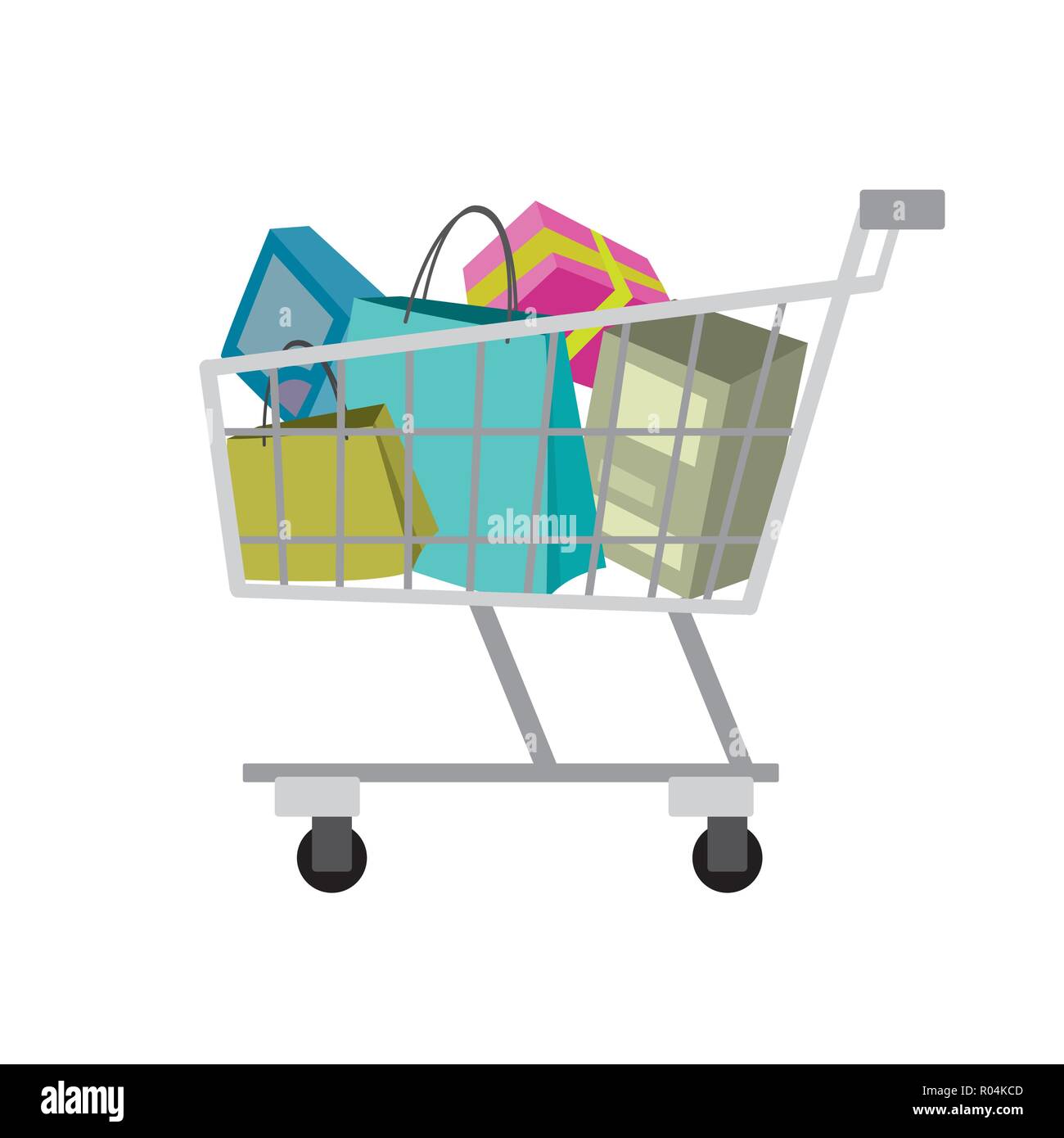 Panier, isolé sur fond blanc,télévision cartoon vector illustration ...