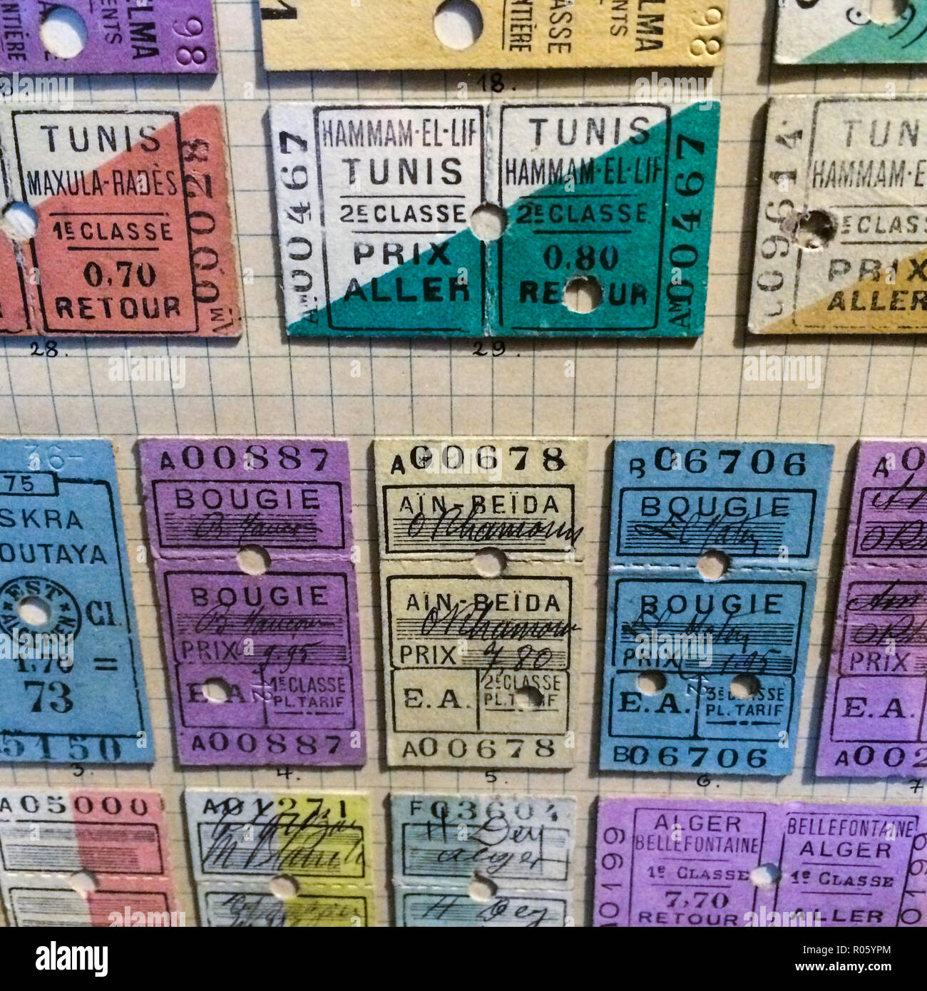 Vintage train ticket Banque de photographies et d’images à haute ...