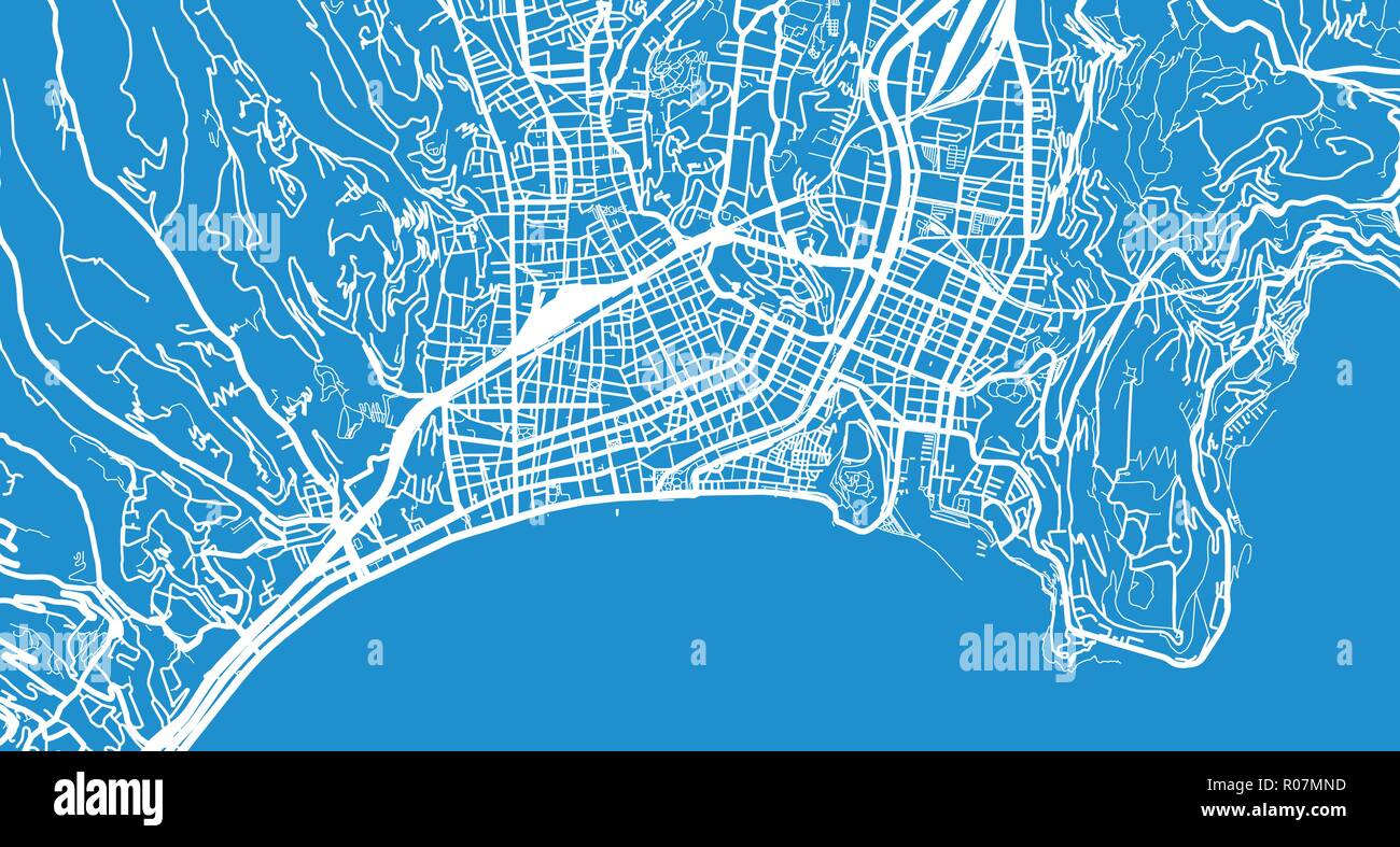 Plan de la ville de nice, france Banque de photographies et d’images à ...