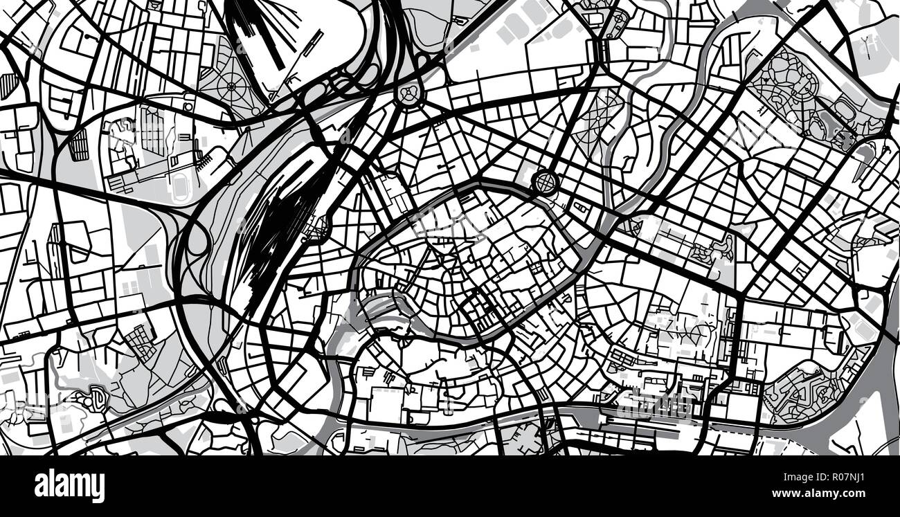 Plan de la ville de strasbourg Banque d'images vectorielles - Alamy