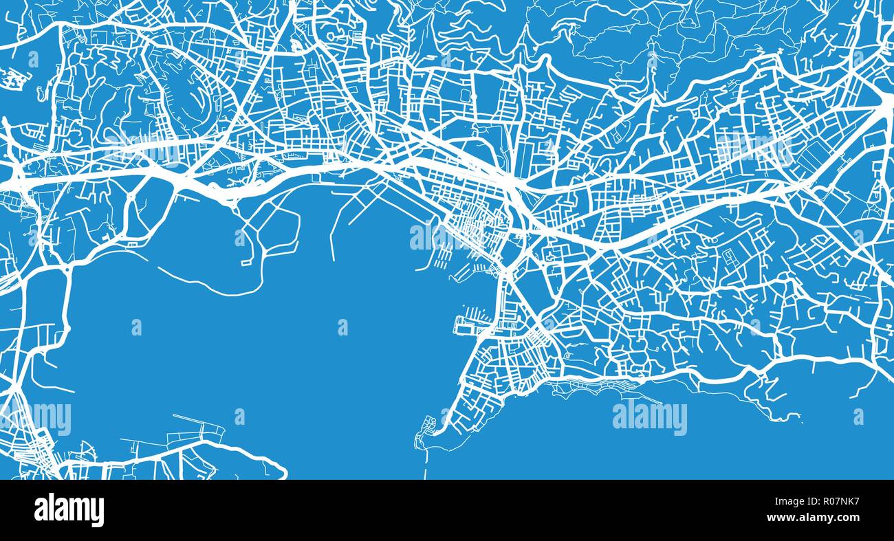Mapa o plano de la ciudad de toulon Banque d'images vectorielles - Alamy