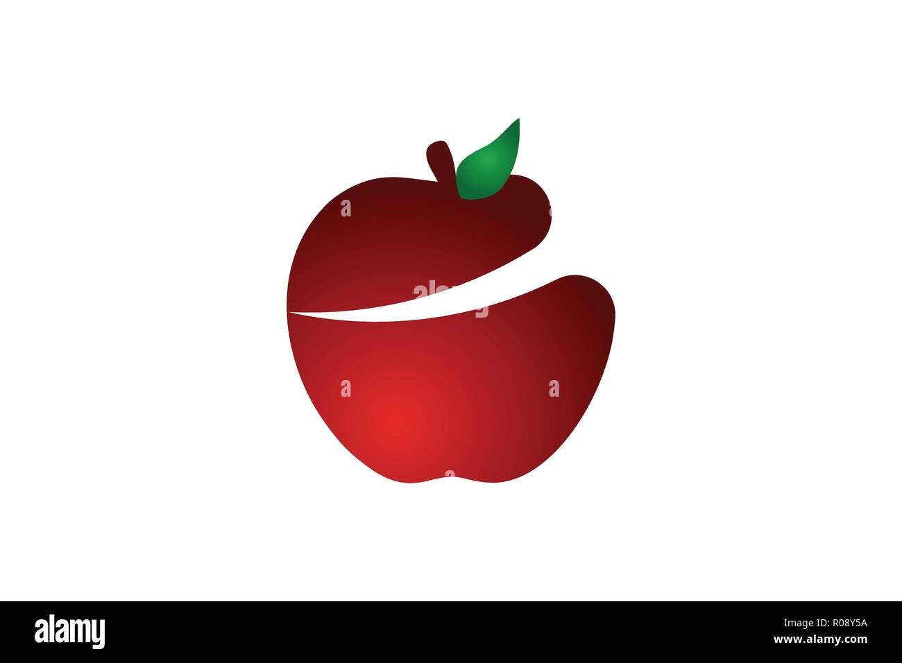 Red apple logo Banque de photographies et d’images à haute résolution ...