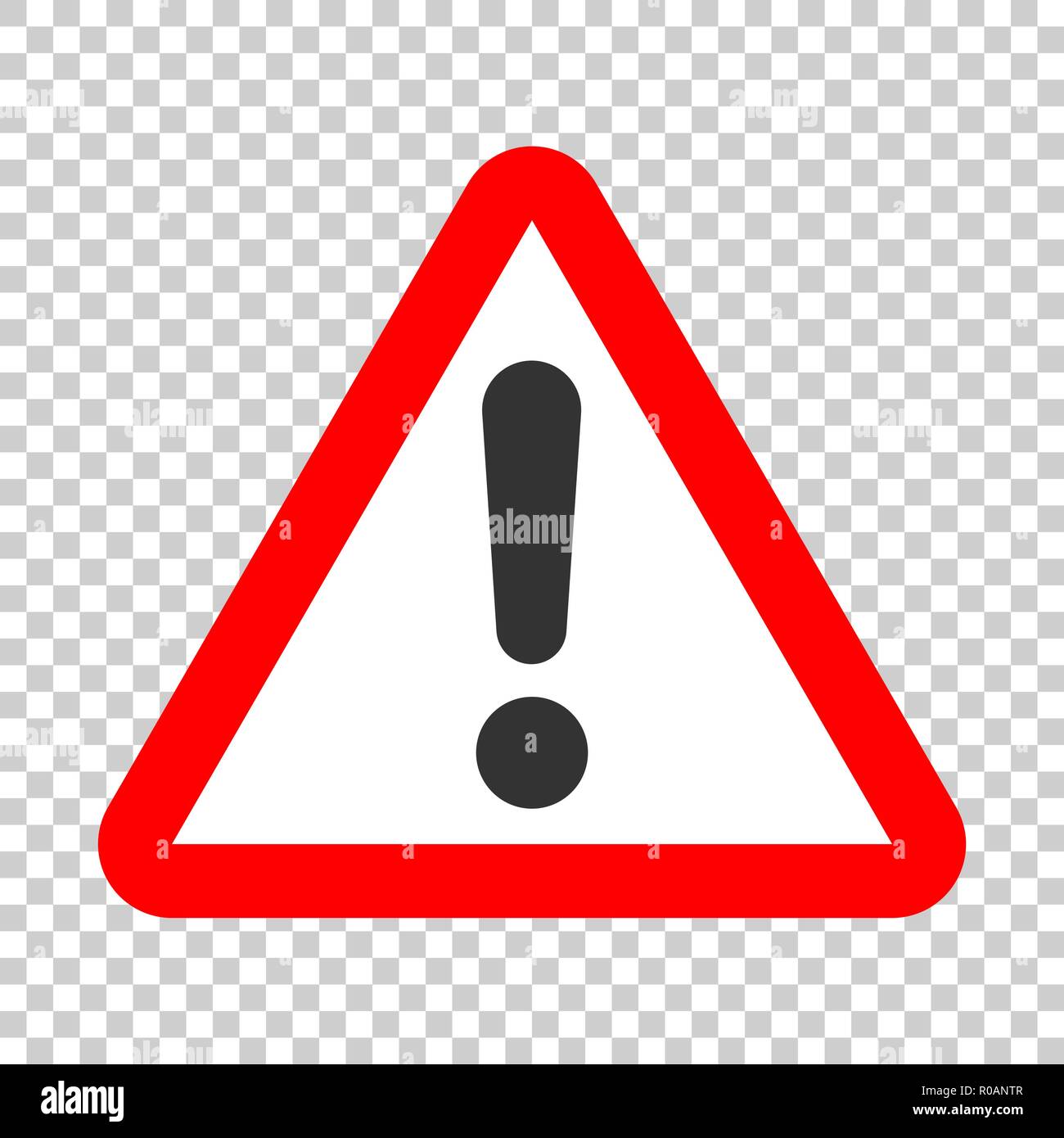 L'icône point d'exclamation dans le style. Vector illustration d'alarme ...