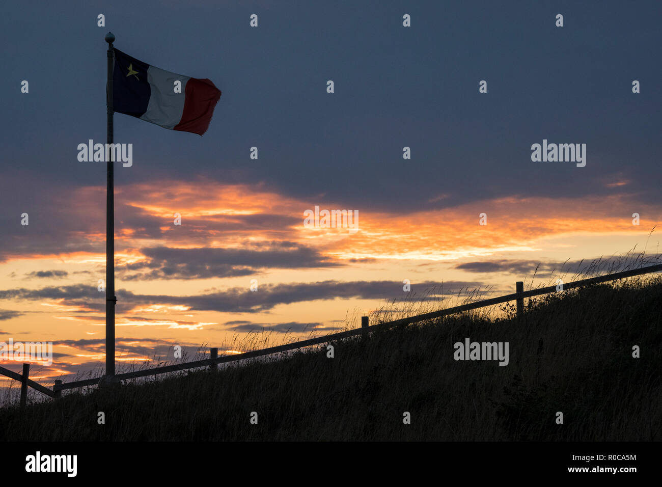 Acadian flag Banque de photographies et d’images à haute résolution - Alamy