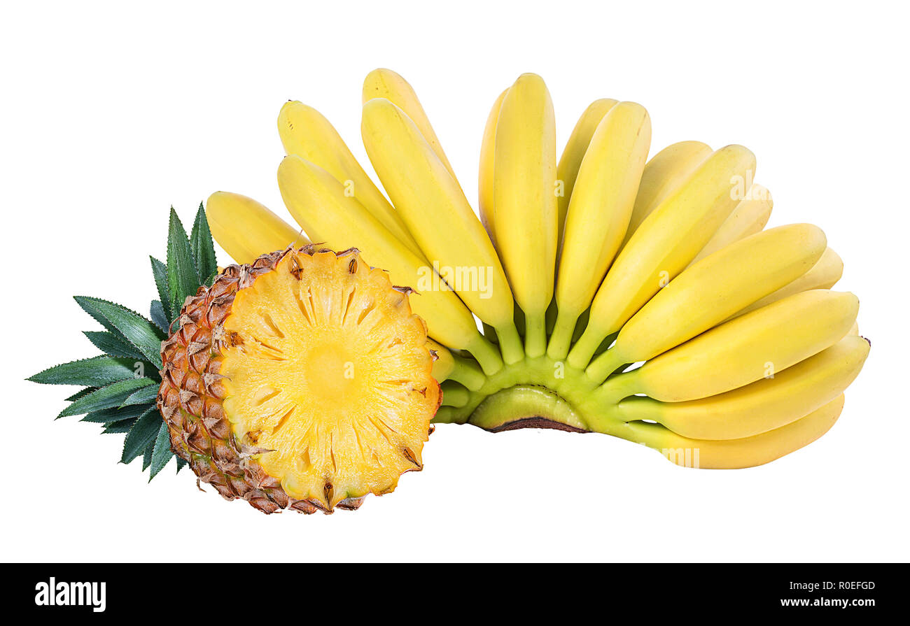 Tropical fruits banana ananas Banque de photographies et d’images à ...
