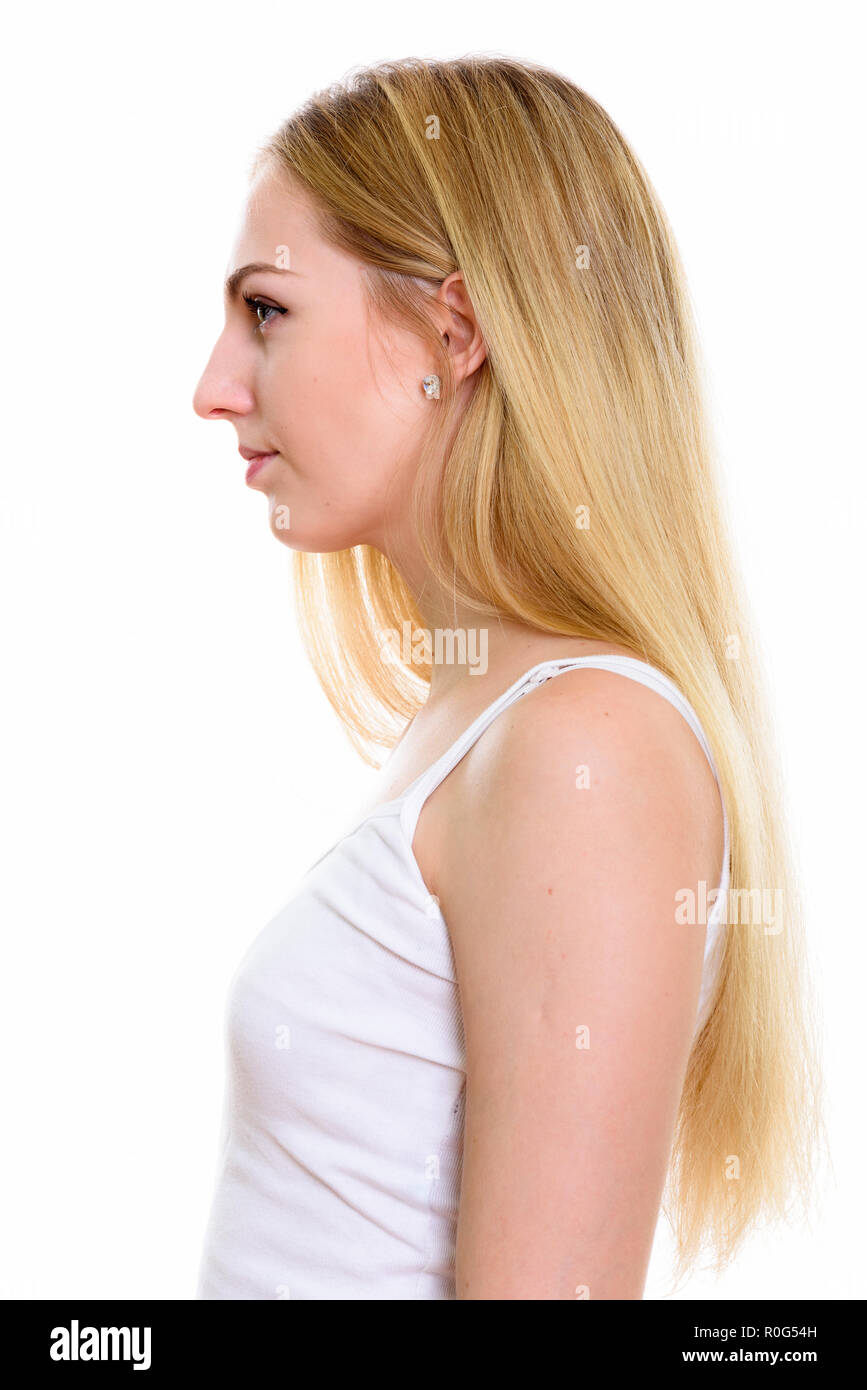 Girl profil Banque de photographies et d’images à haute résolution - Alamy