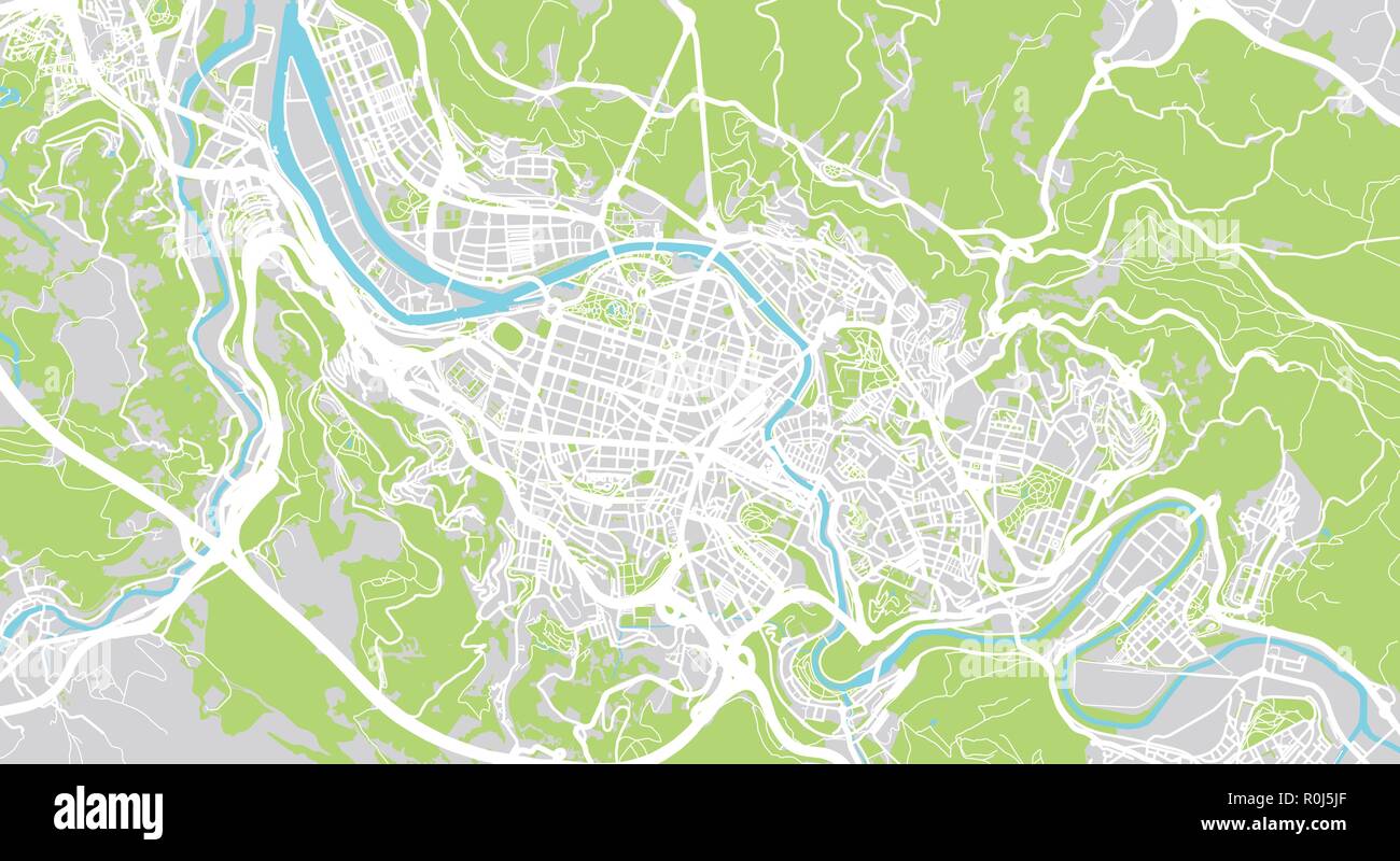 Bilbao map Banque d'images vectorielles - Alamy