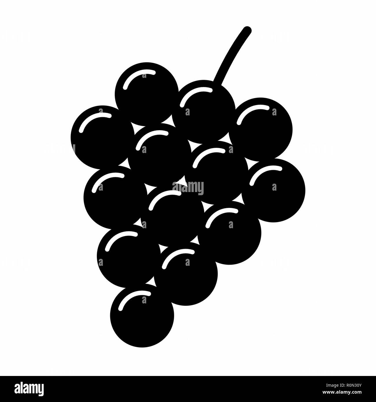 Une grappe de raisin blanc Banque d'images vectorielles - Alamy