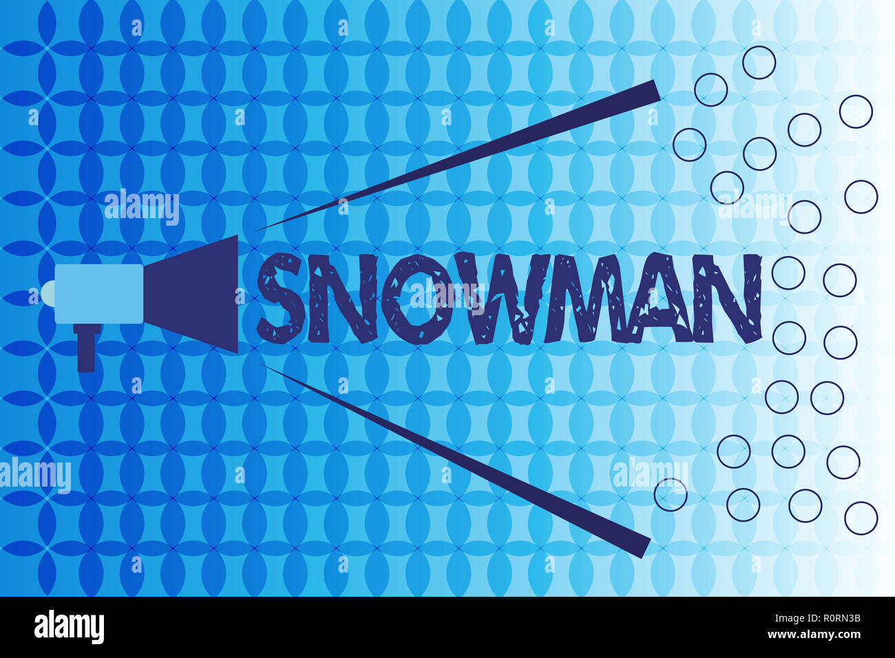 L'écriture de texte Word Bonhomme de neige. Concept d'affaires pour la ...