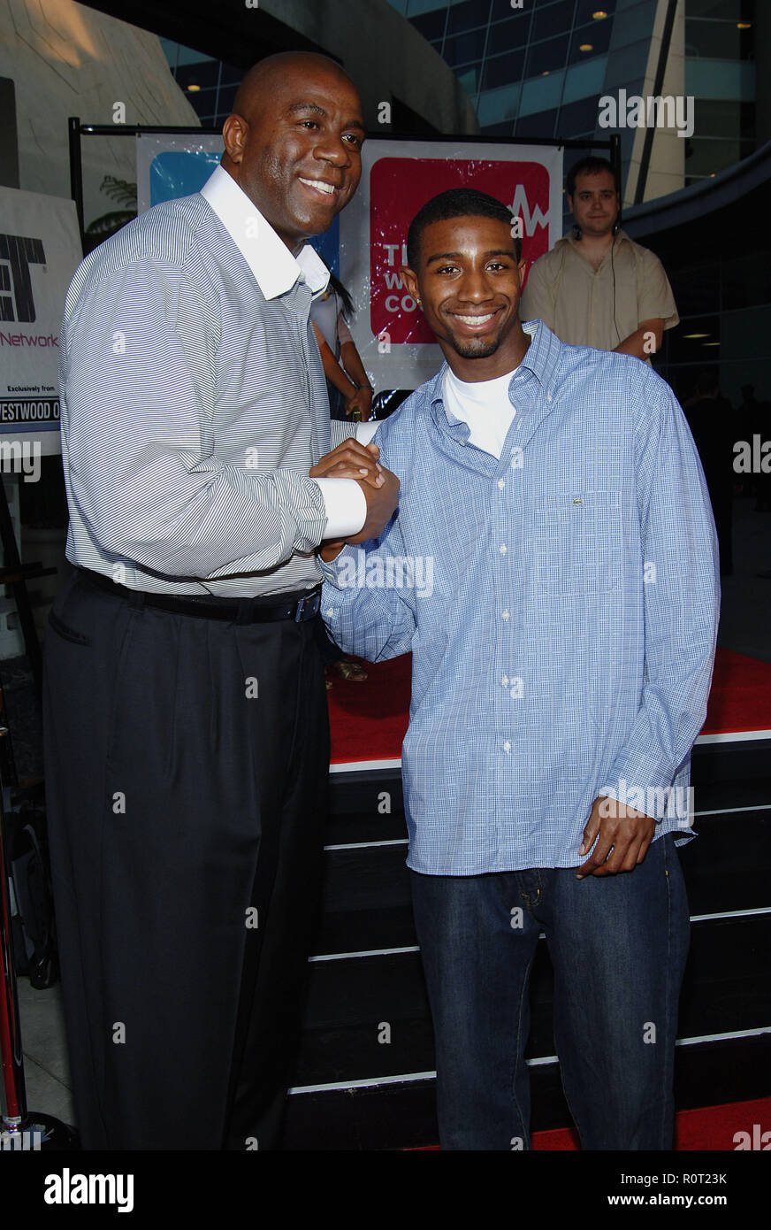 Magic johnson son andre johnson Banque de photographies et d’images à ...