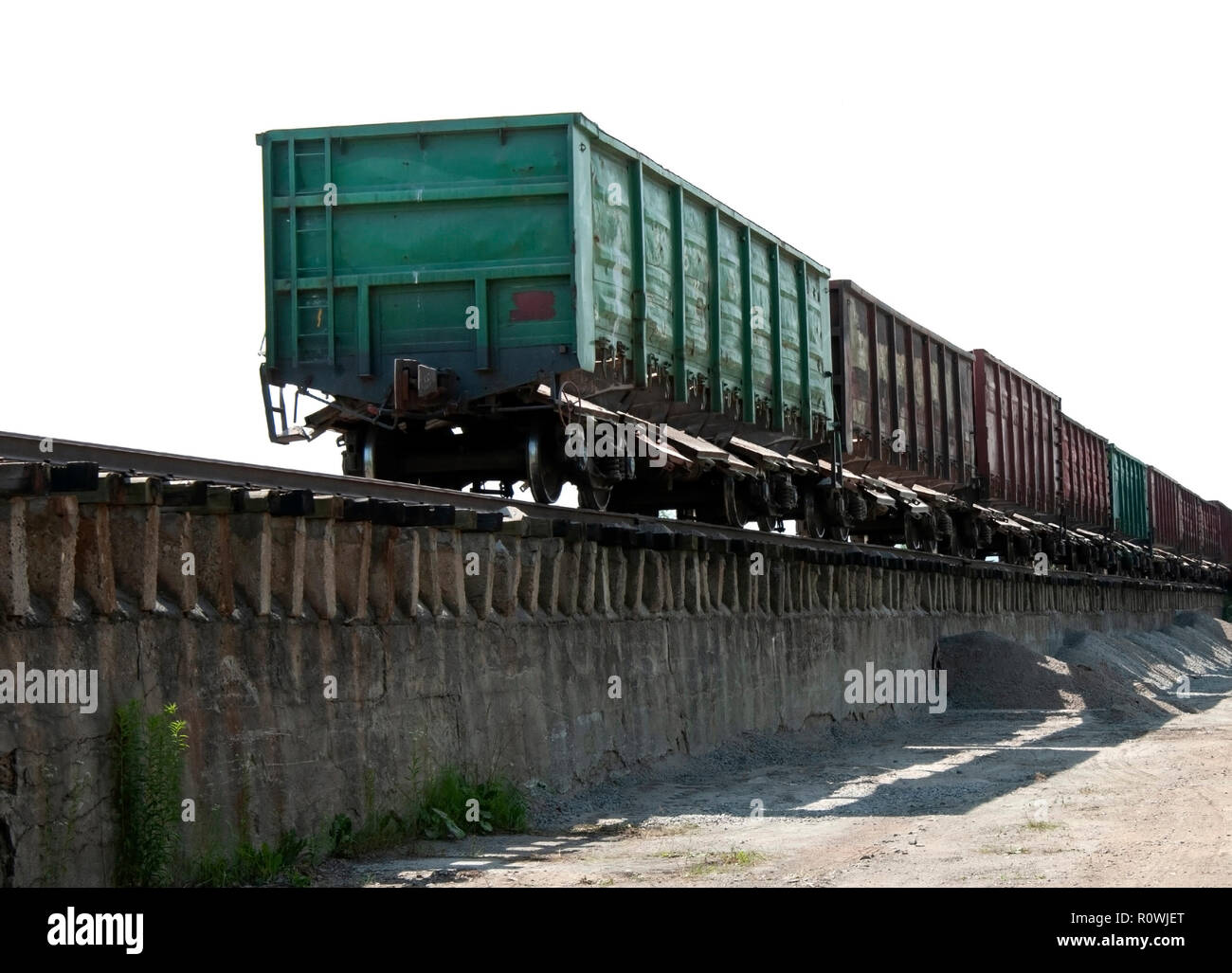Wagons de fret ferroviaire Banque de photographies et d’images à haute ...