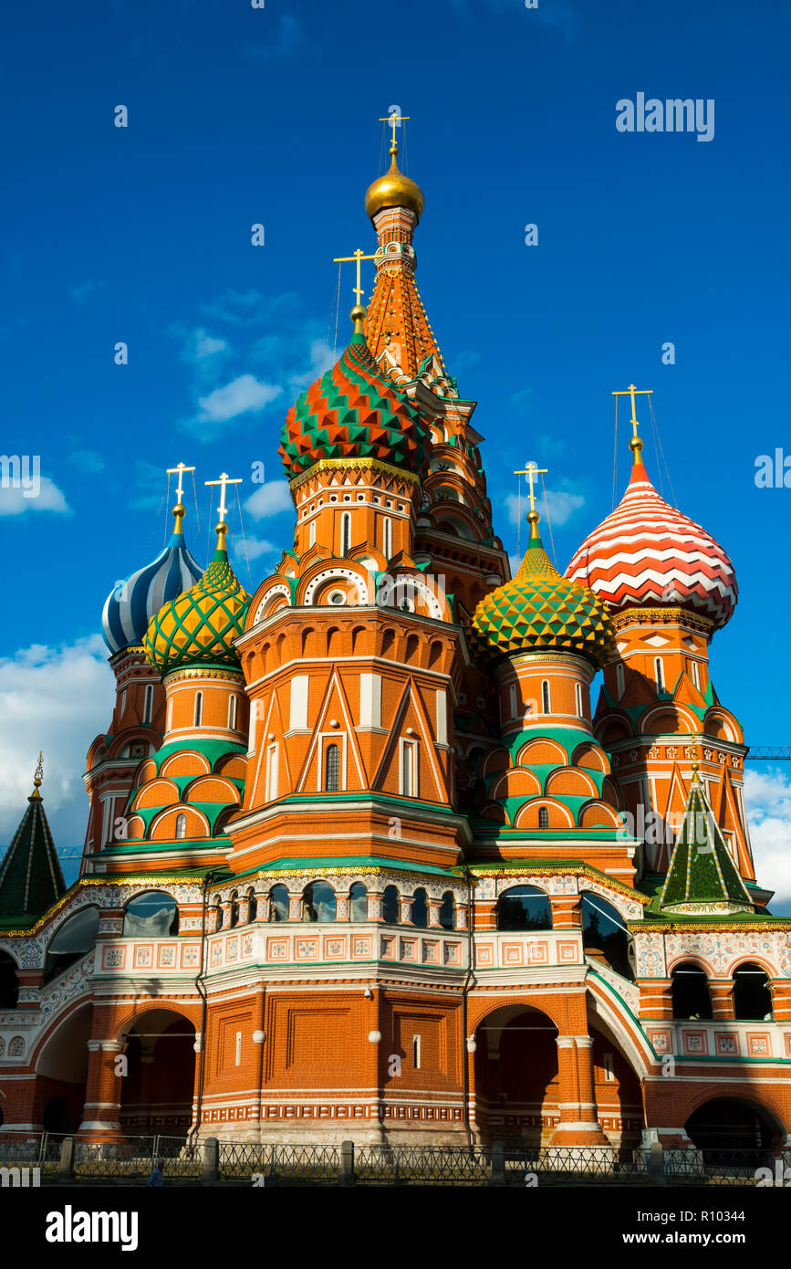 La Cathédrale Saint-Basile de Moscou le Kremlin Moskva-city russe de la ...