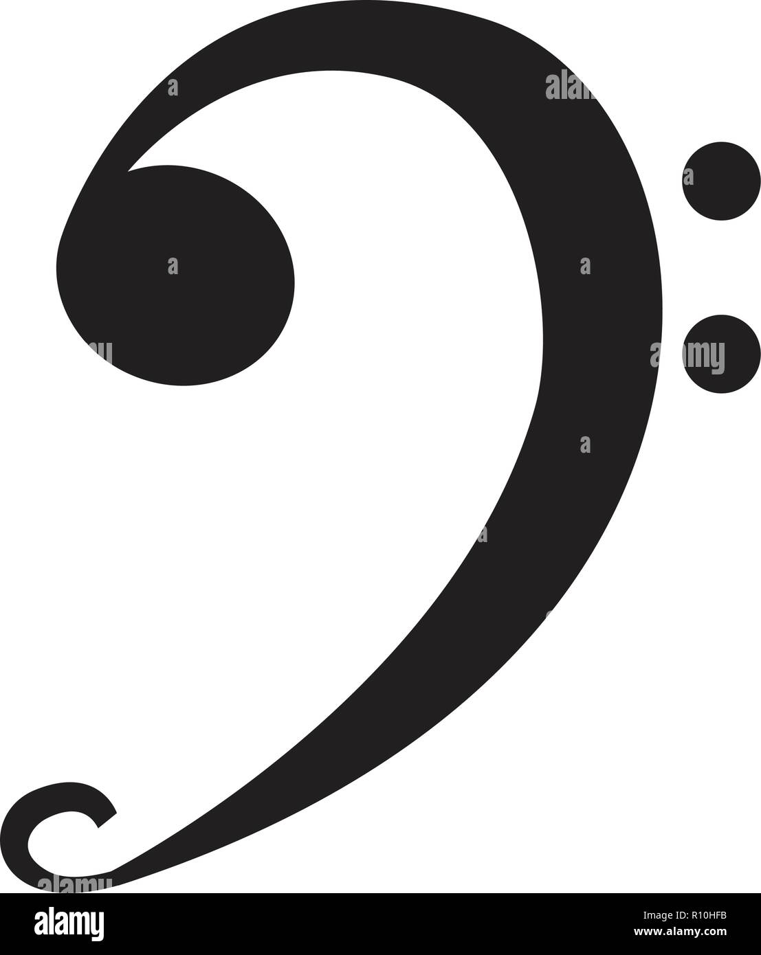 Clé de fa Banque d'images vectorielles - Alamy