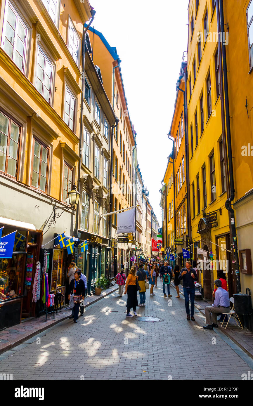 Destination touristique de la vieille ville de Stockholm est la ...