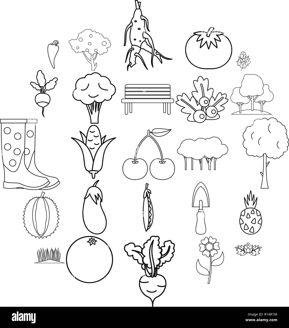 Usine de transformation de fruits Banque d'images vectorielles - Alamy