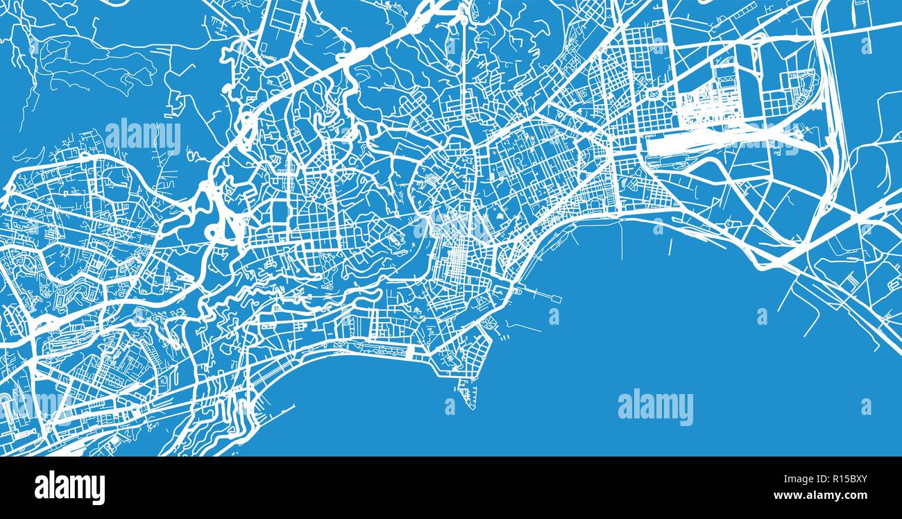 Naples map Banque d'images vectorielles - Alamy