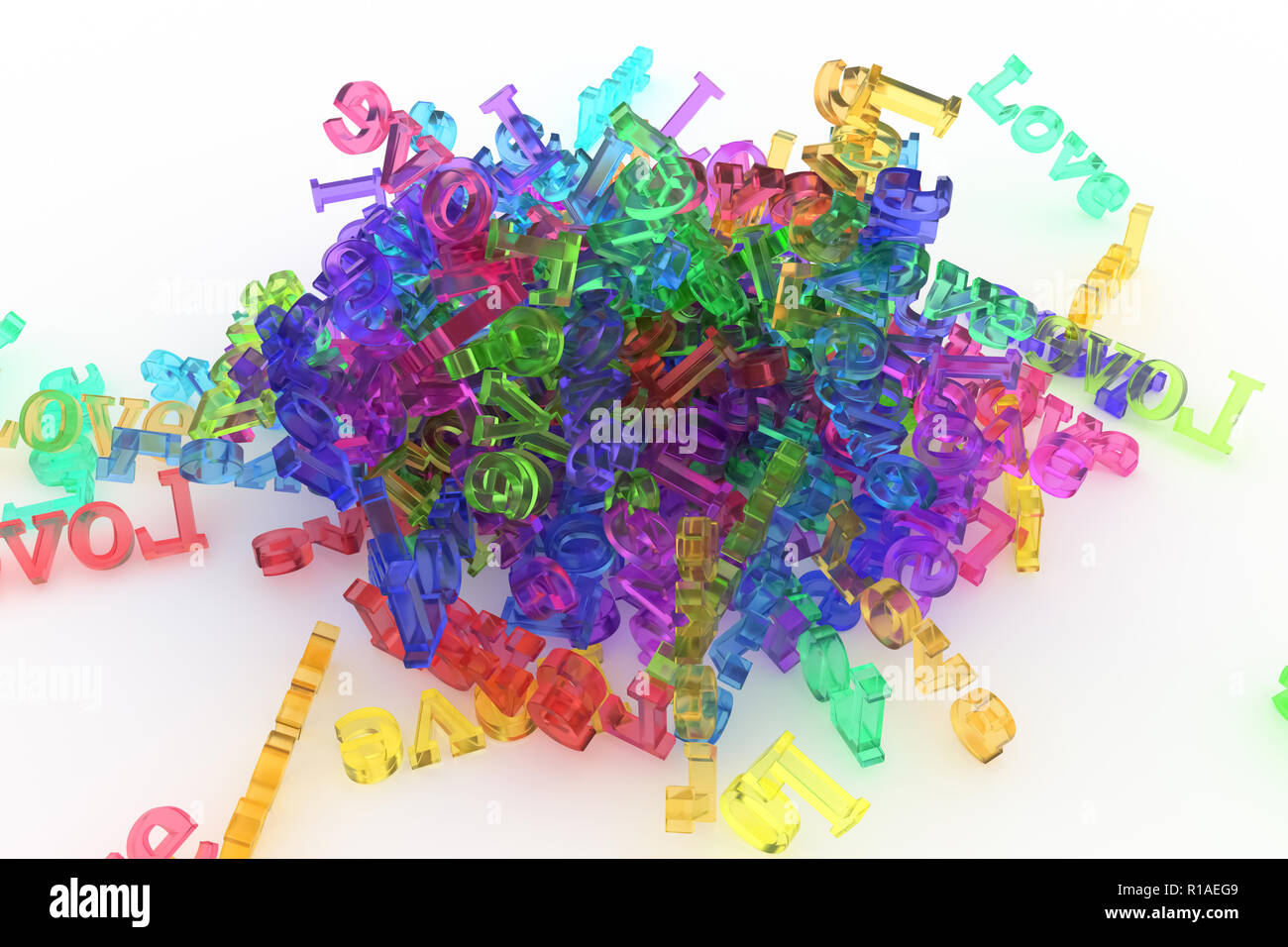 Résumé fond typographie CGI, bon pour la conception, le groupe de ...