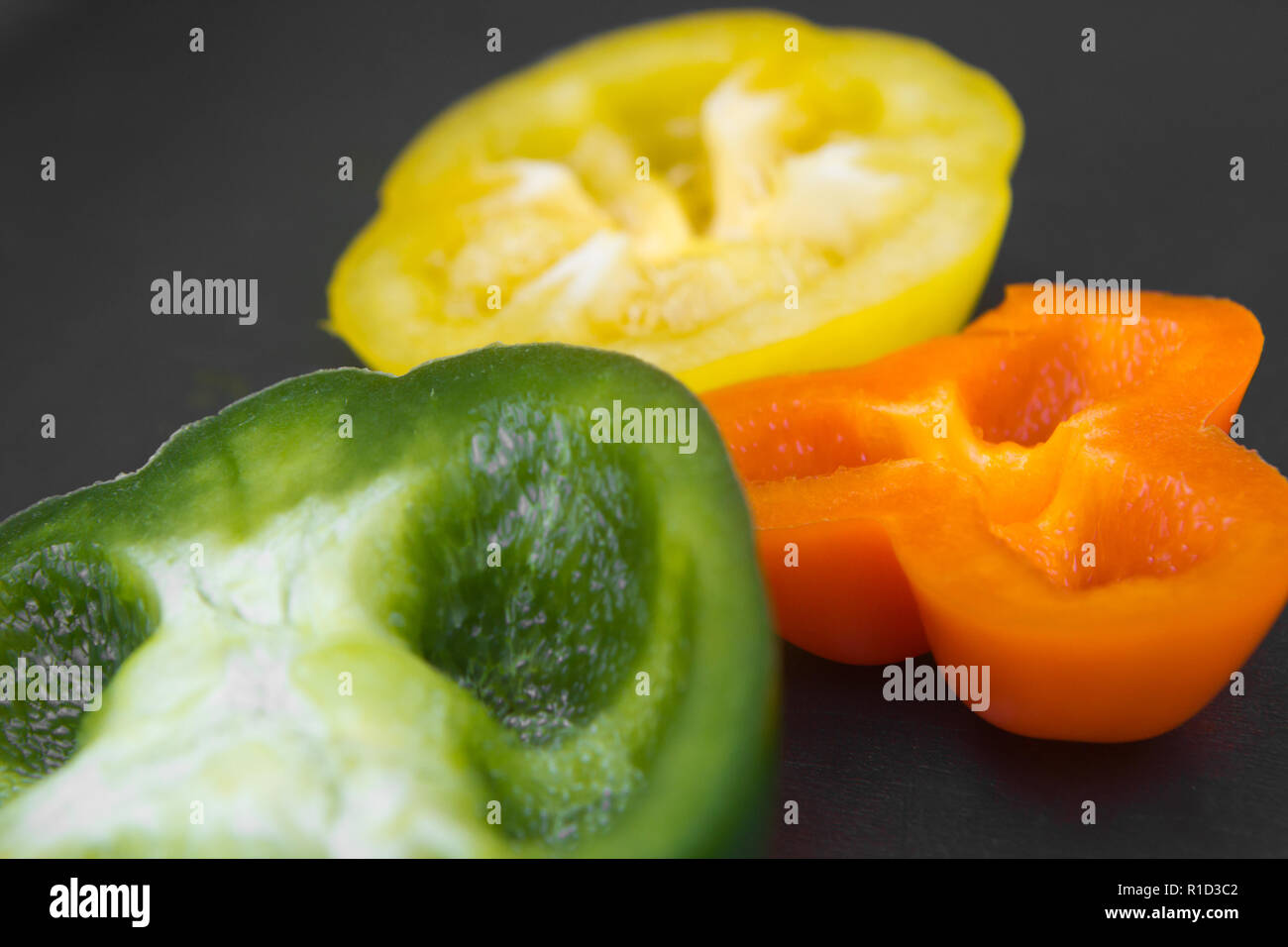 Tranches de poivron Banque de photographies et d’images à haute ...