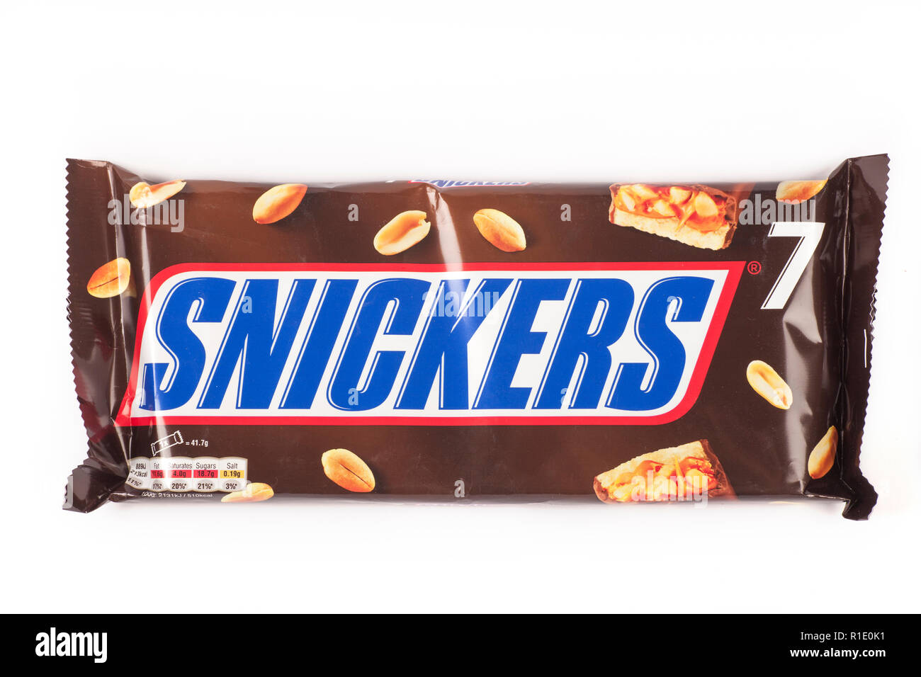 Snickers chocolate bar Banque de photographies et d’images à haute ...